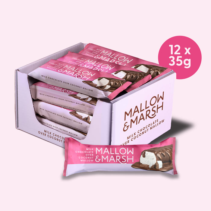 Milk Chocolate over Coconut Mallow Bar – Mallow & Marsh