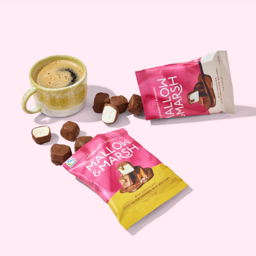 Milk Chocolate over Vanilla Mini Marshmallows – Mallow & Marsh