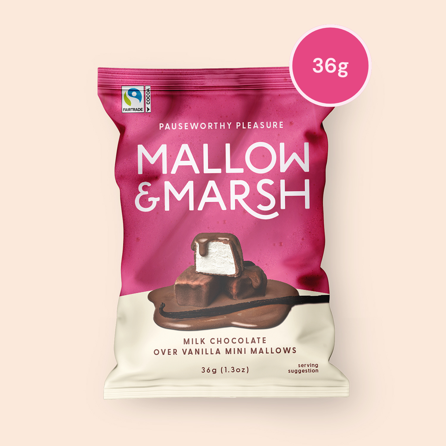 Milk Chocolate over Vanilla Mini Mallows – Mallow & Marsh