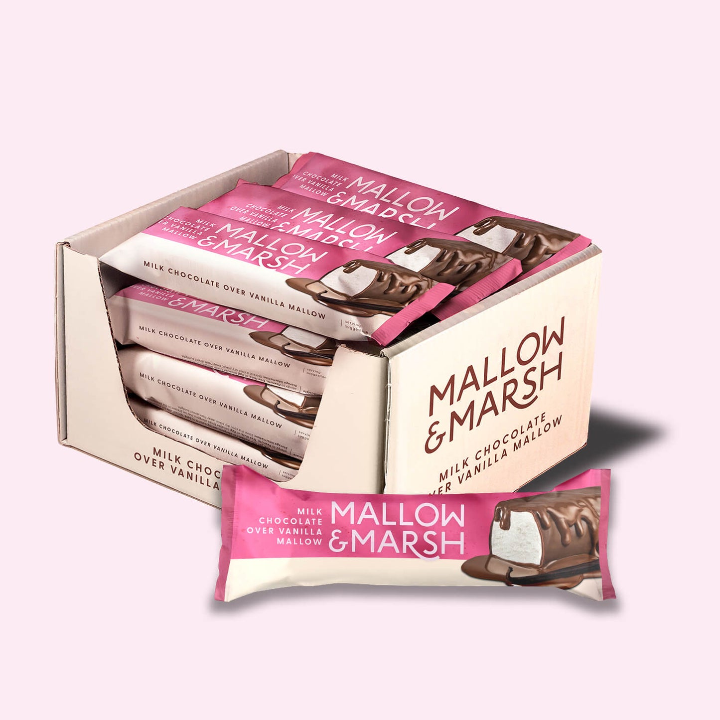 Milk Chocolate over Vanilla Mallow Bar – Mallow & Marsh