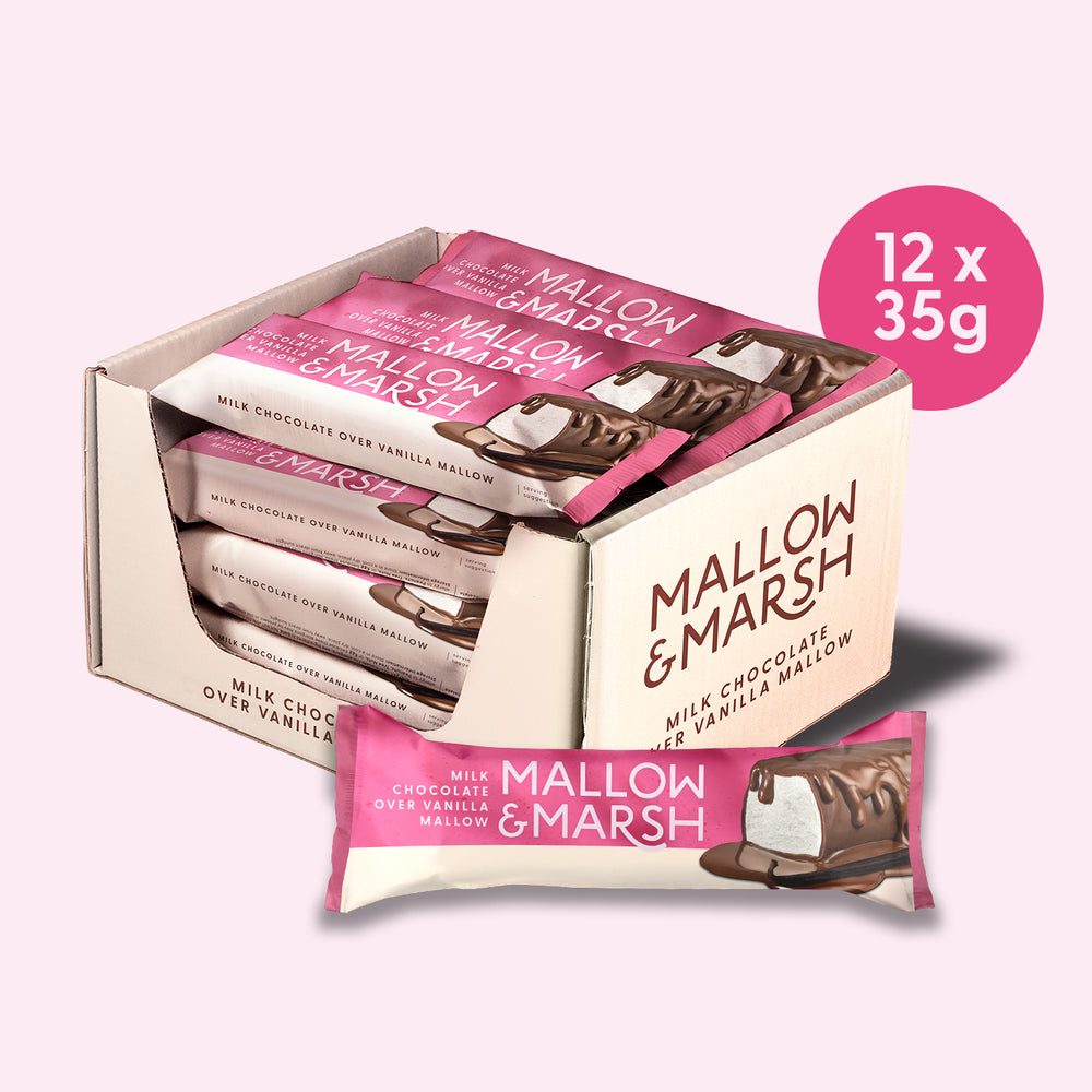 Milk Chocolate over Vanilla Mallow Bar – Mallow & Marsh